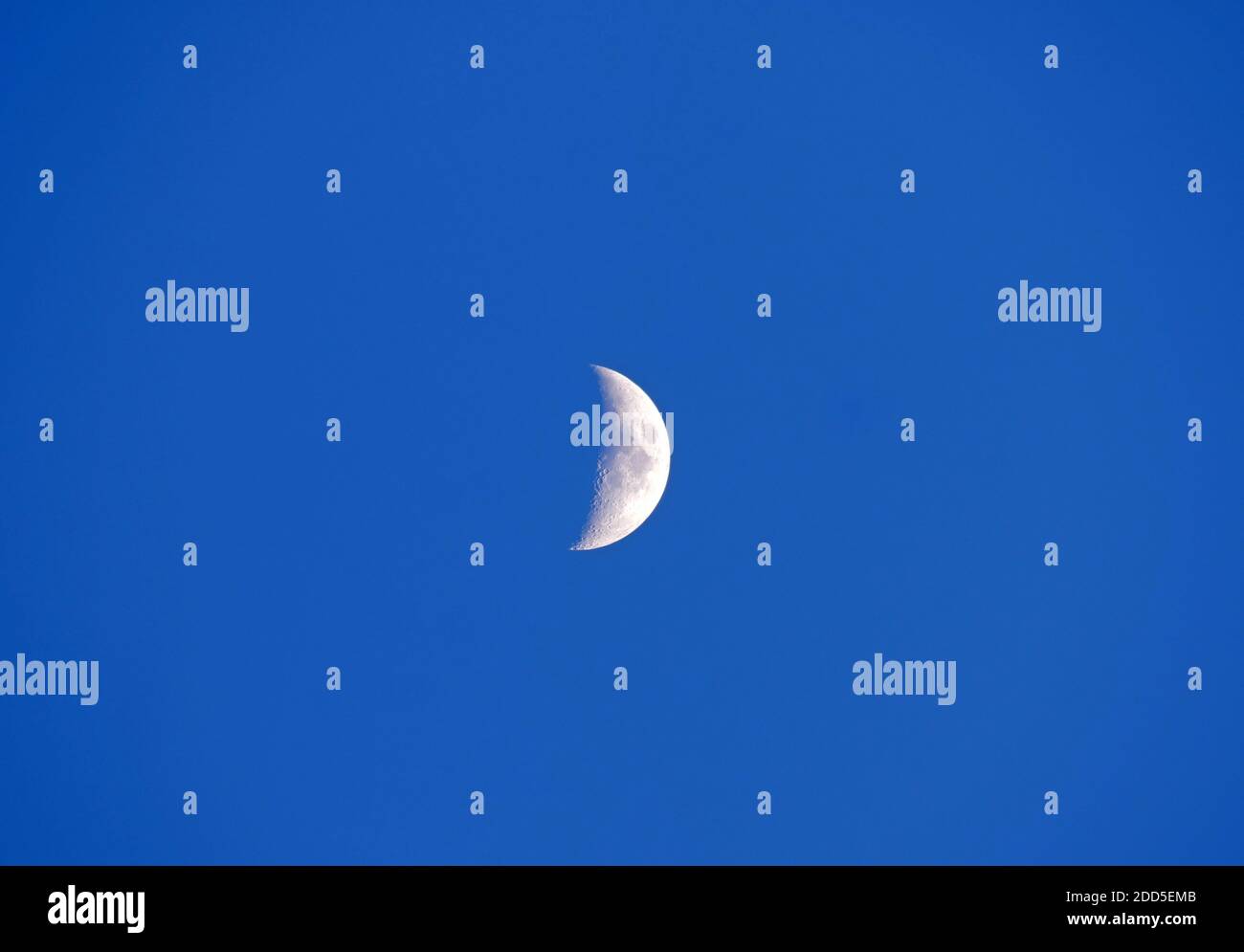 Half moon clear blue sky astrology hi-res stock photography and images ...