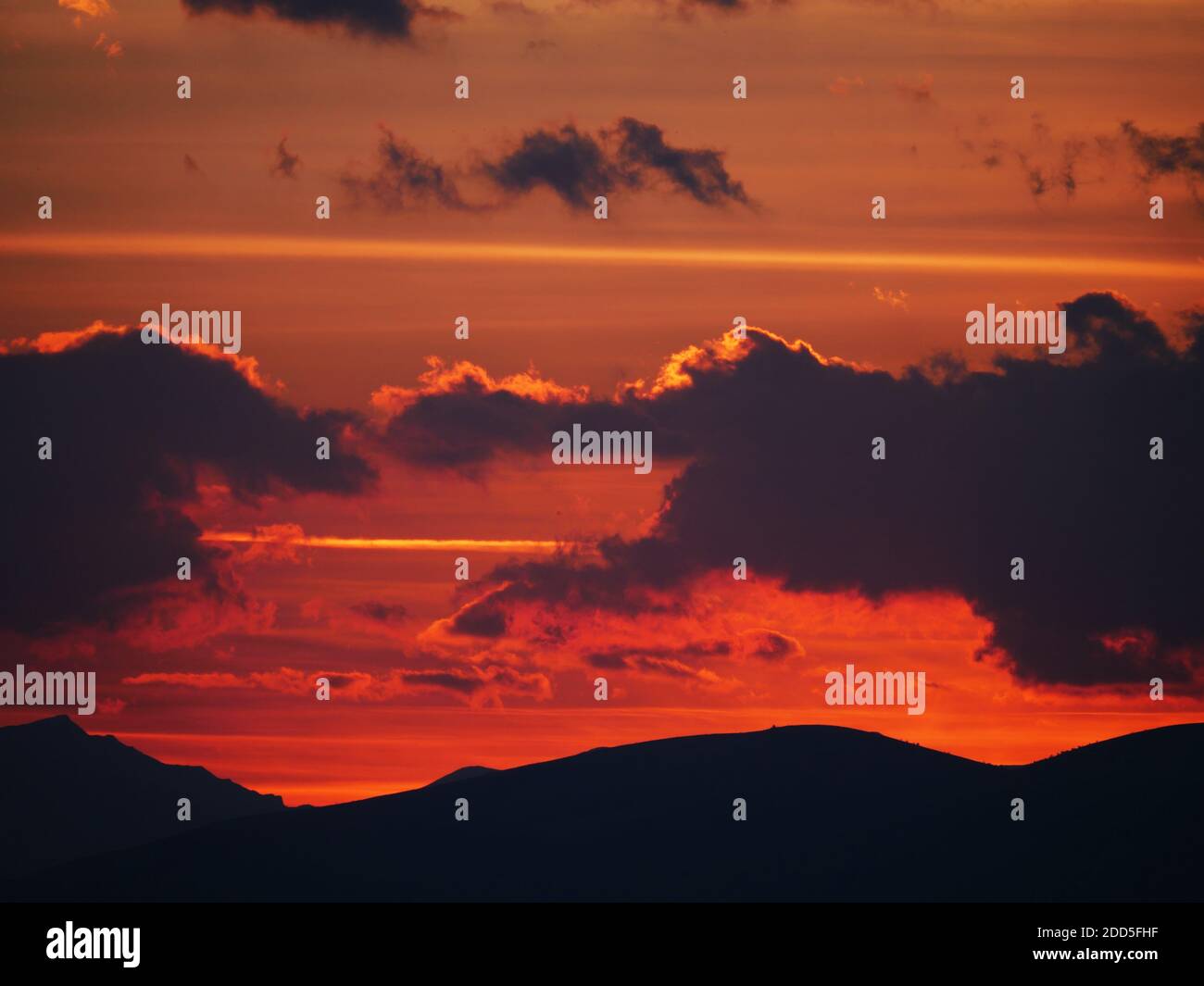 beautiful golden sunset sky landscape, natural background Stock Photo ...