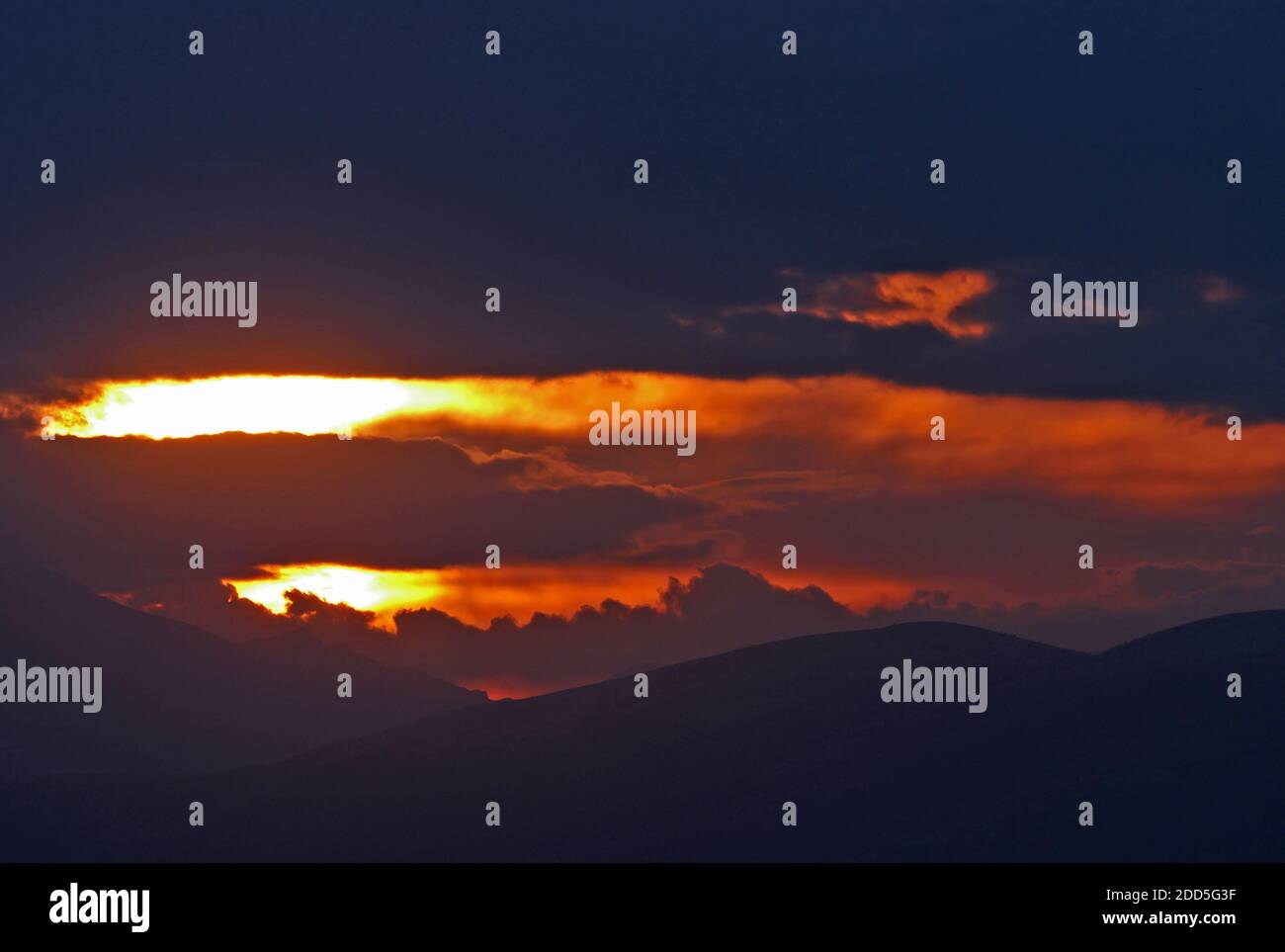 beautiful golden sunset sky landscape, natural background Stock Photo ...