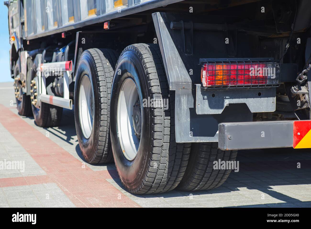 truck on road close-up Stock Photo - Alamy