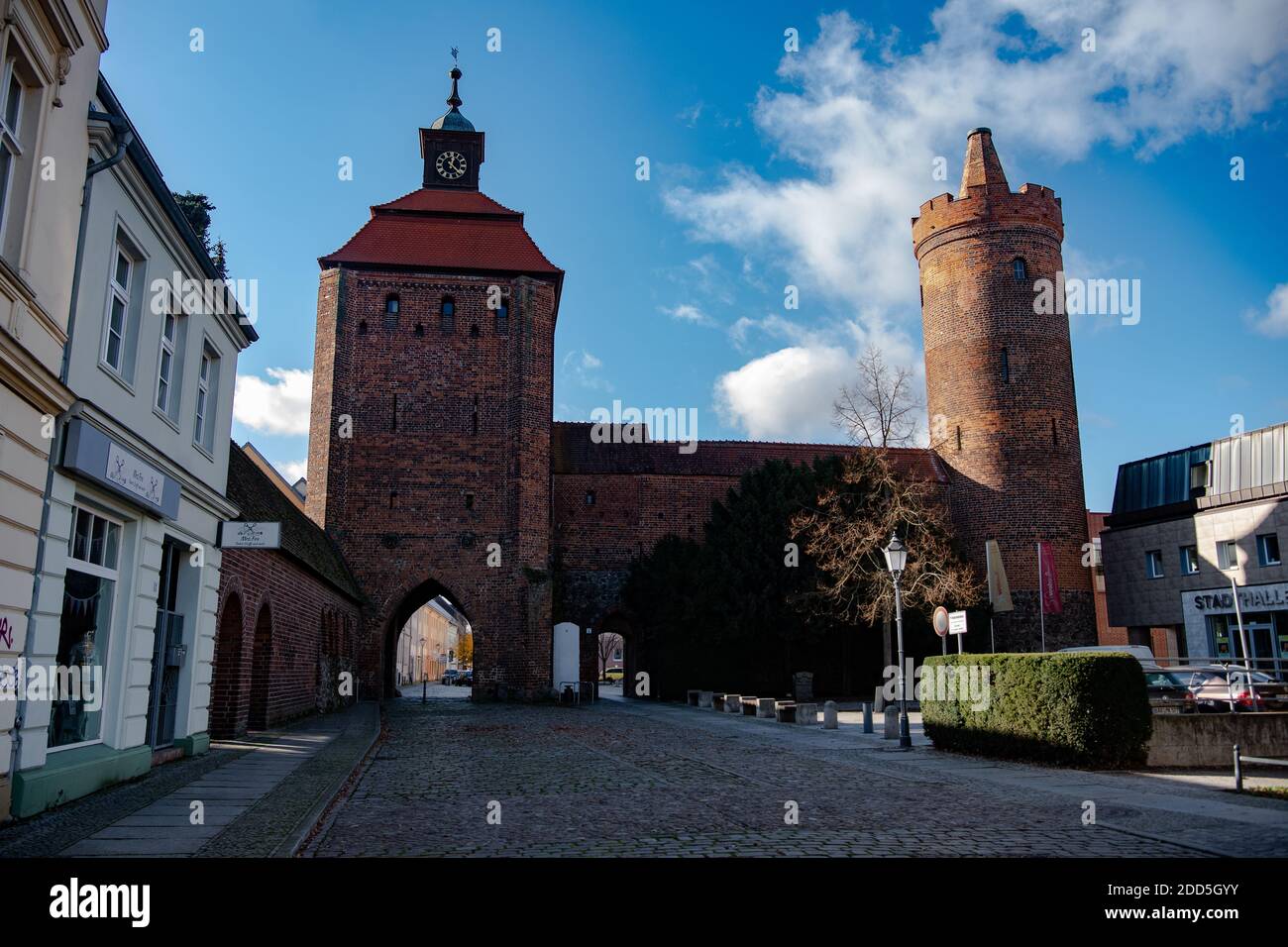 Bernau, Germany. 04th Nov, 2020. The square in front of the stone gate ...