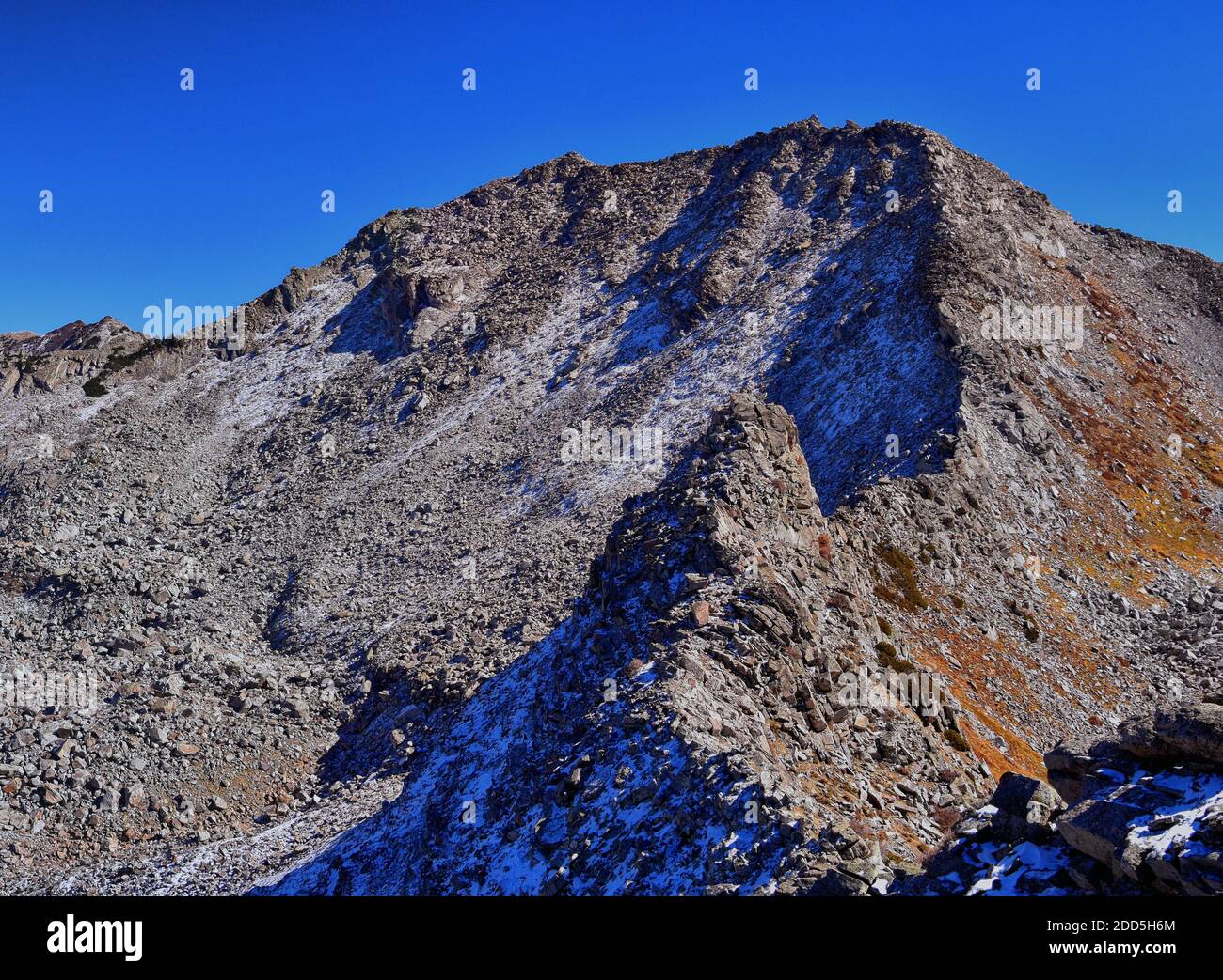 White Baldy peak views in Lone Peak Wilderness mountain landscape from ...