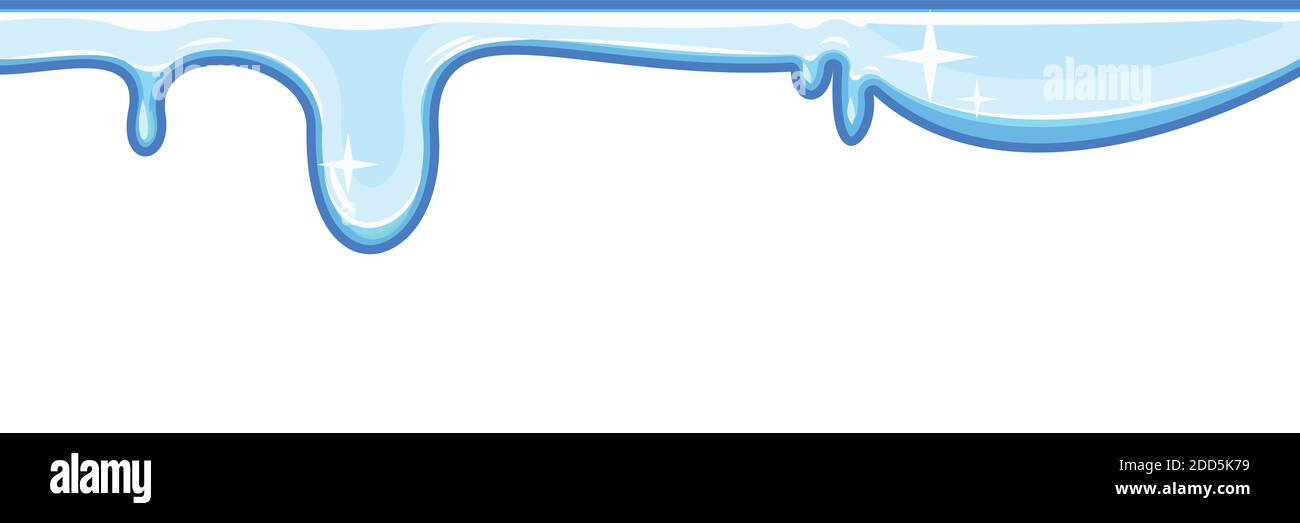 Flows of blue fluid. Sliding snow, ice. Custard. Thick flowing paint ...