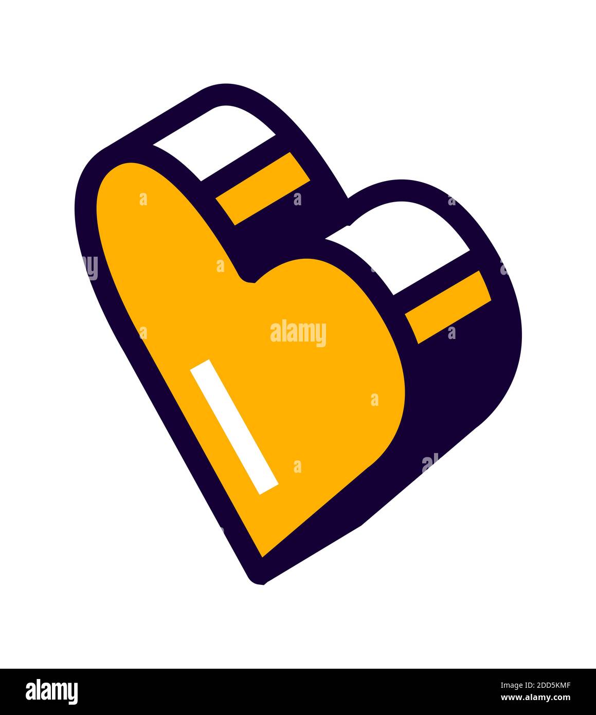 Heart symbol isometric icon, online chatting, love message Stock Vector ...