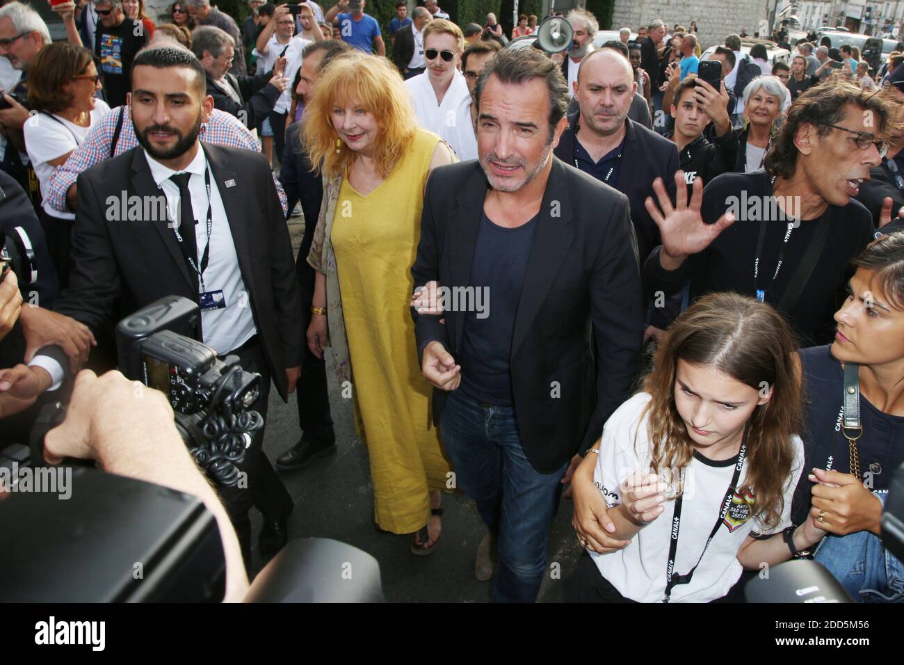 Yolande Moreau and Jean Dujardin seen at I Feel Good Photocall as part ...