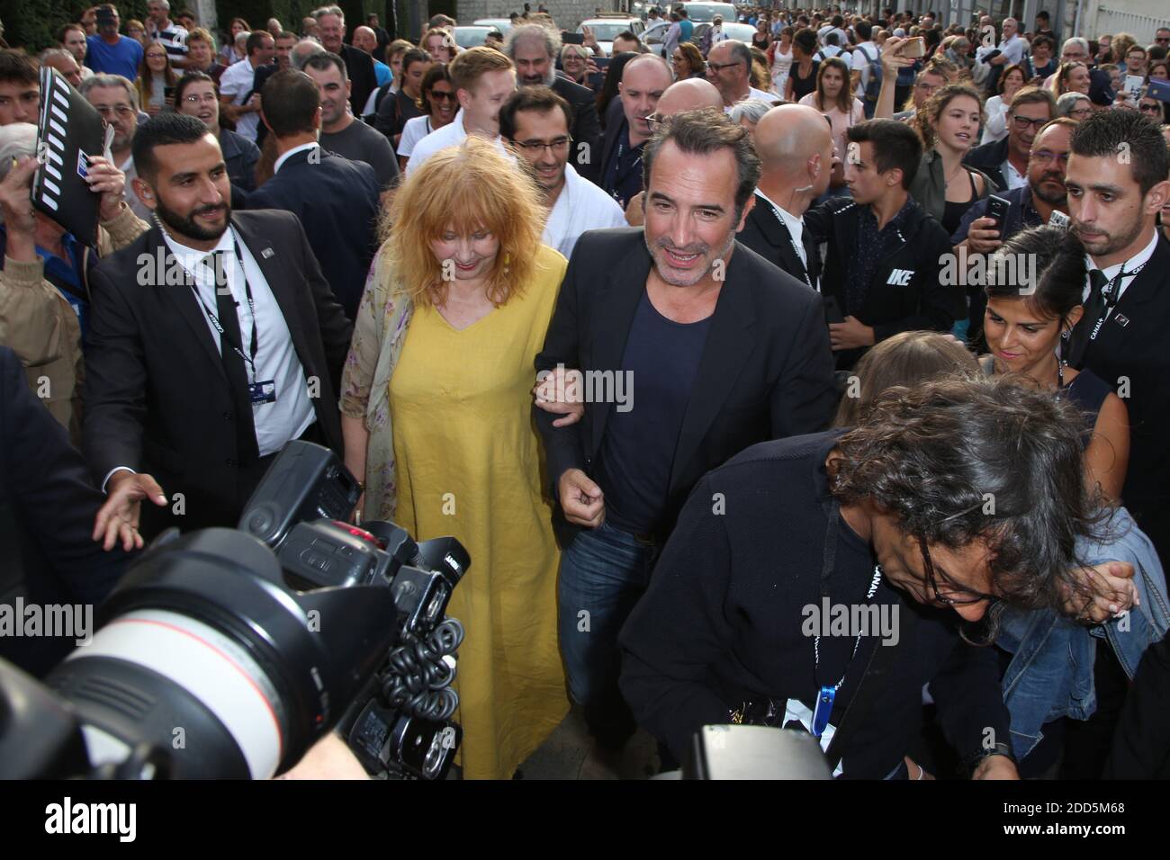 Yolande Moreau and Jean Dujardin seen at I Feel Good Photocall as part ...