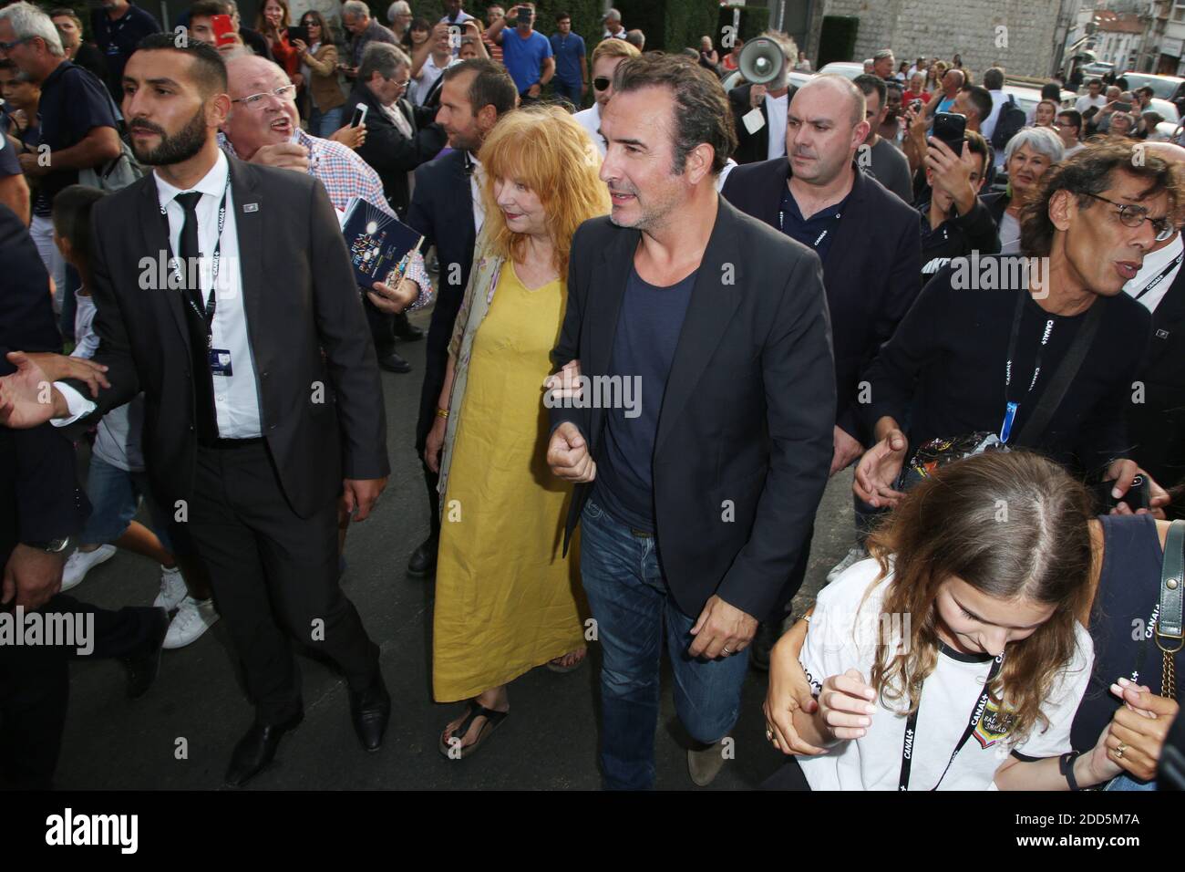 Yolande Moreau and Jean Dujardin seen at I Feel Good Photocall as part ...