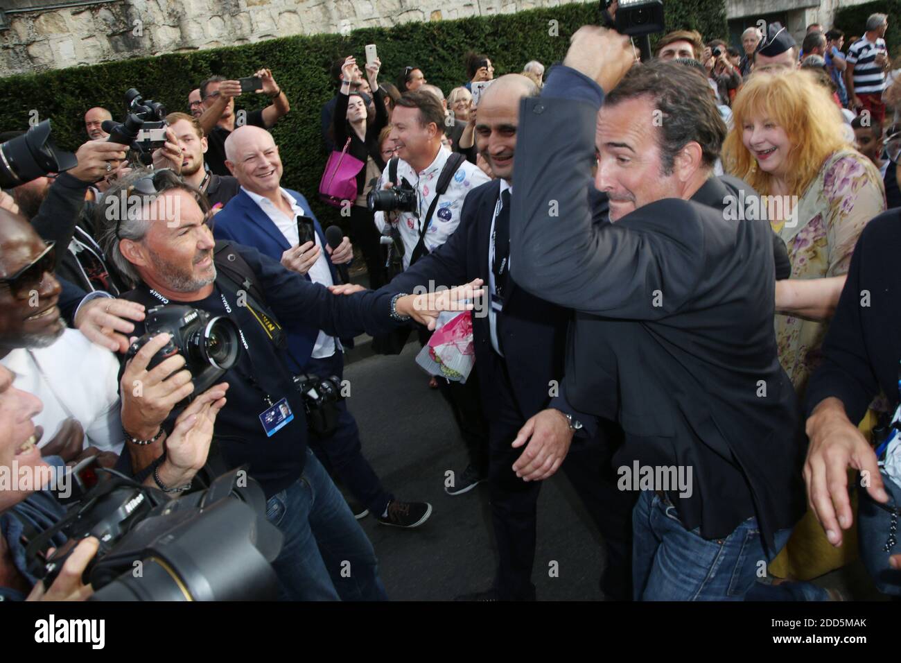 Yolande Moreau and Jean Dujardin seen at I Feel Good Photocall as part ...