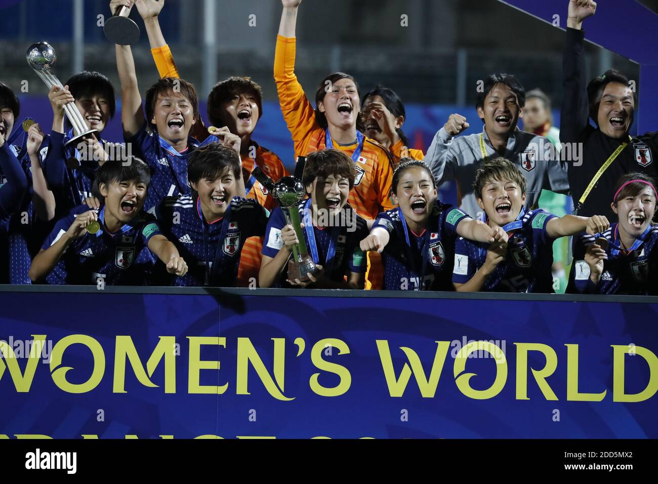 Japan's receiving the winner Cup in the 2018 FIFA World Cup Under 20 ...