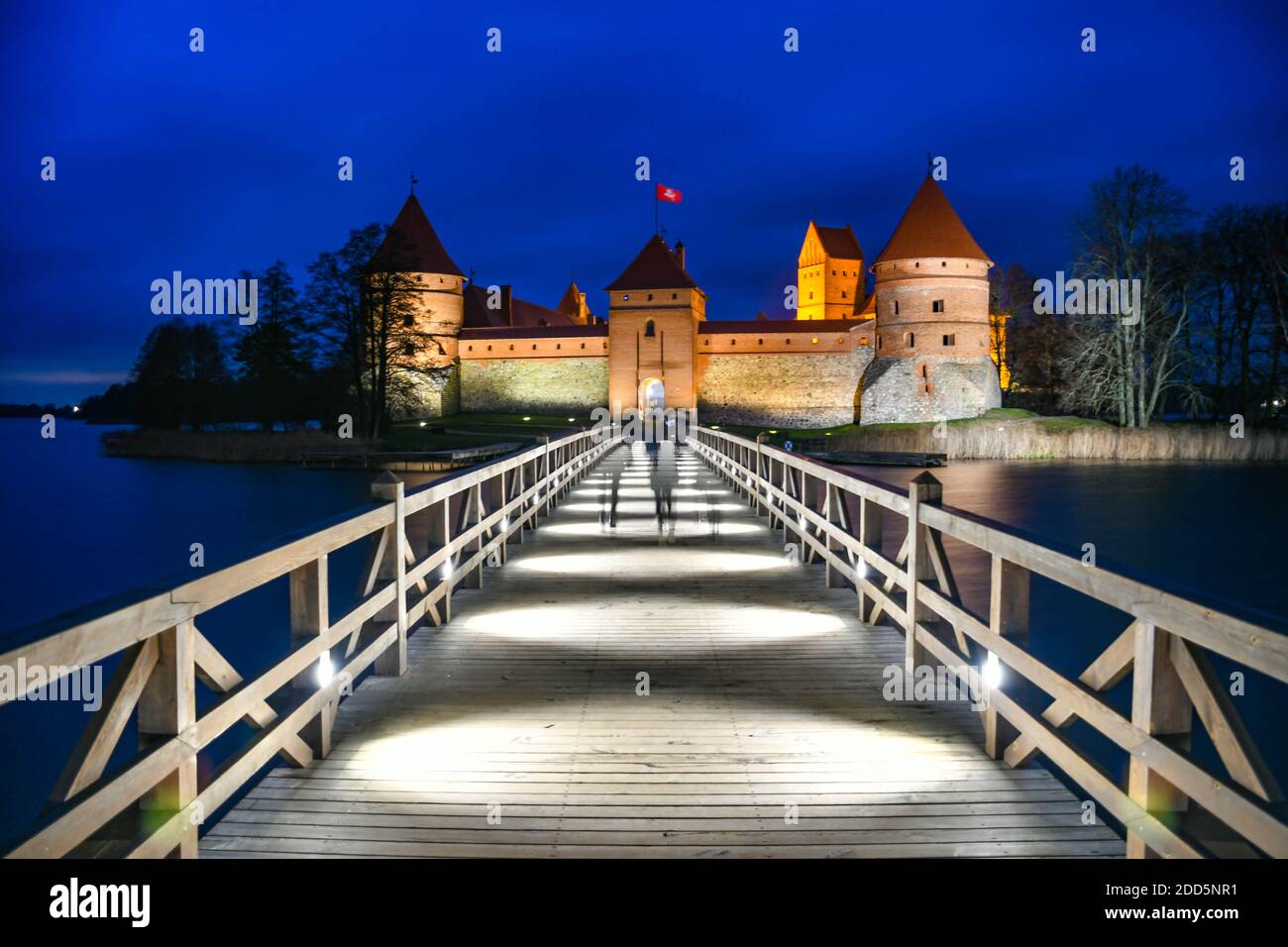 Medieval castle of Trakai, Vilnius, Lithuania, Eastern Europe, located ...