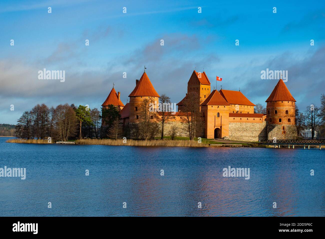 Medieval castle of Trakai, Vilnius, Lithuania, Eastern Europe, located ...