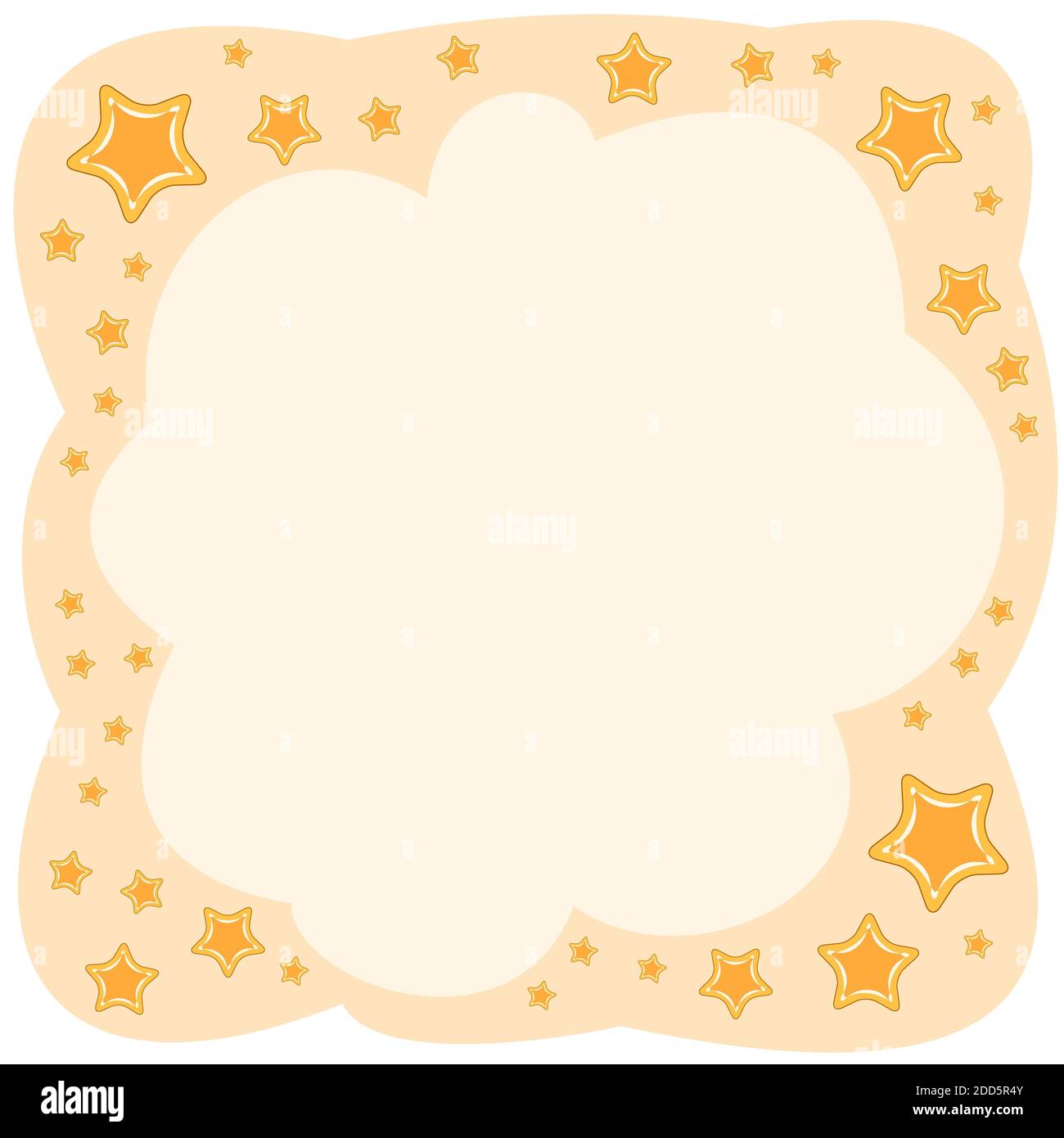 Abstract background. Asterisks. Cartoon flat style. Soft rounded clouds ...