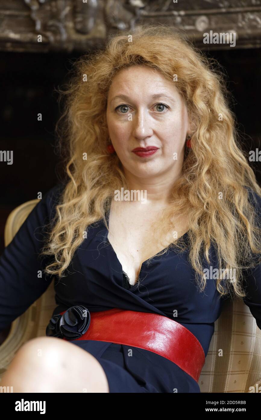 Emeline Bayart at the press conference of her new movie Becassine ...