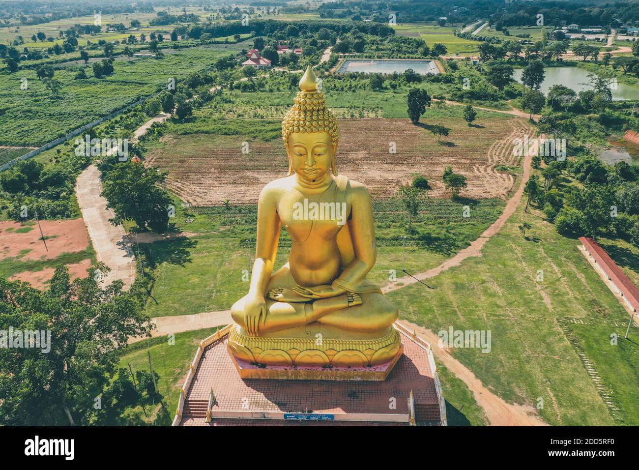 Big Golden buddha statue in chiang Rai, Chiang Mai Province, Thailand ...