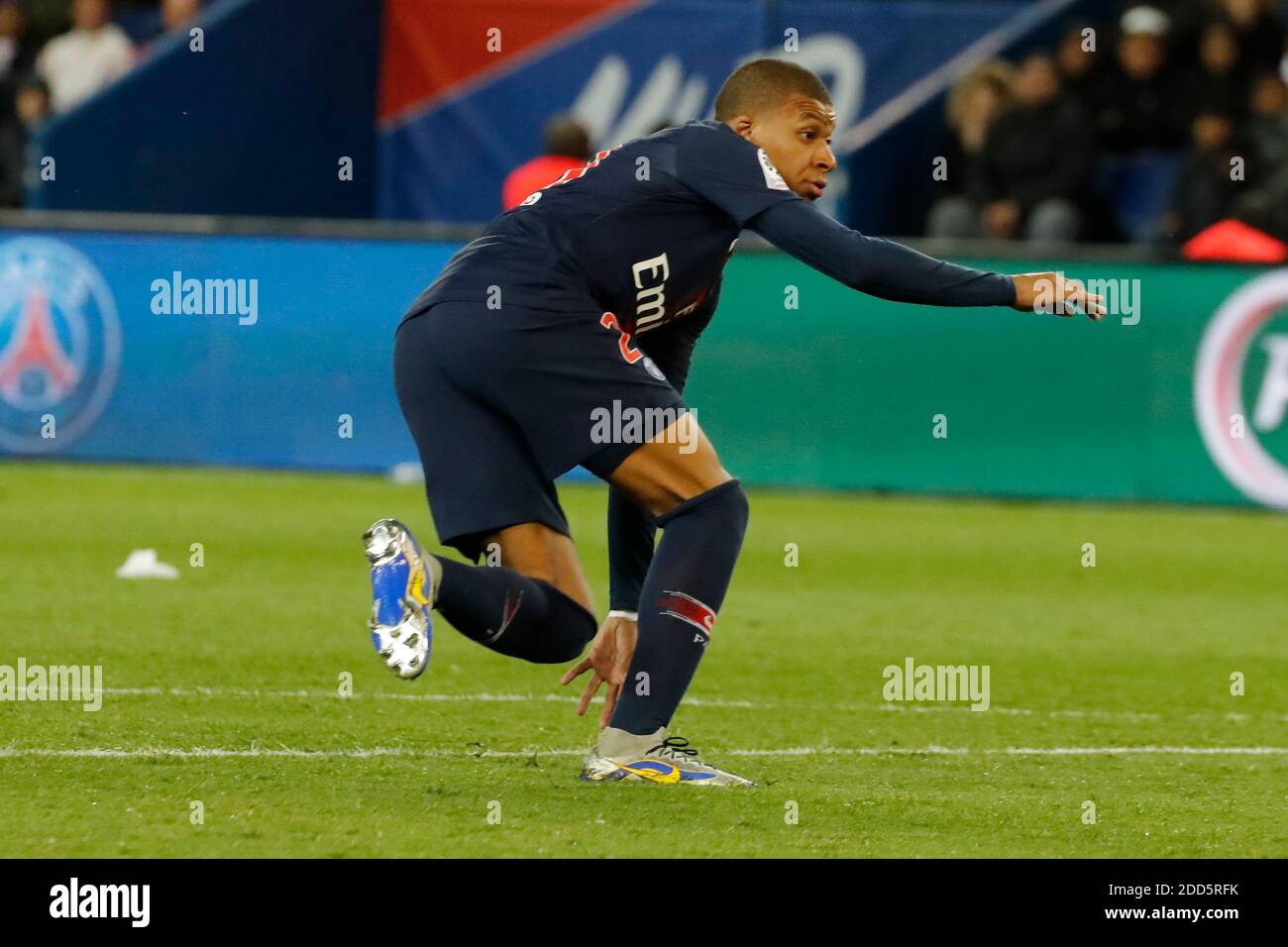 PSG's Kylian Mbappe during the French First League soccer match, PSG vs ...