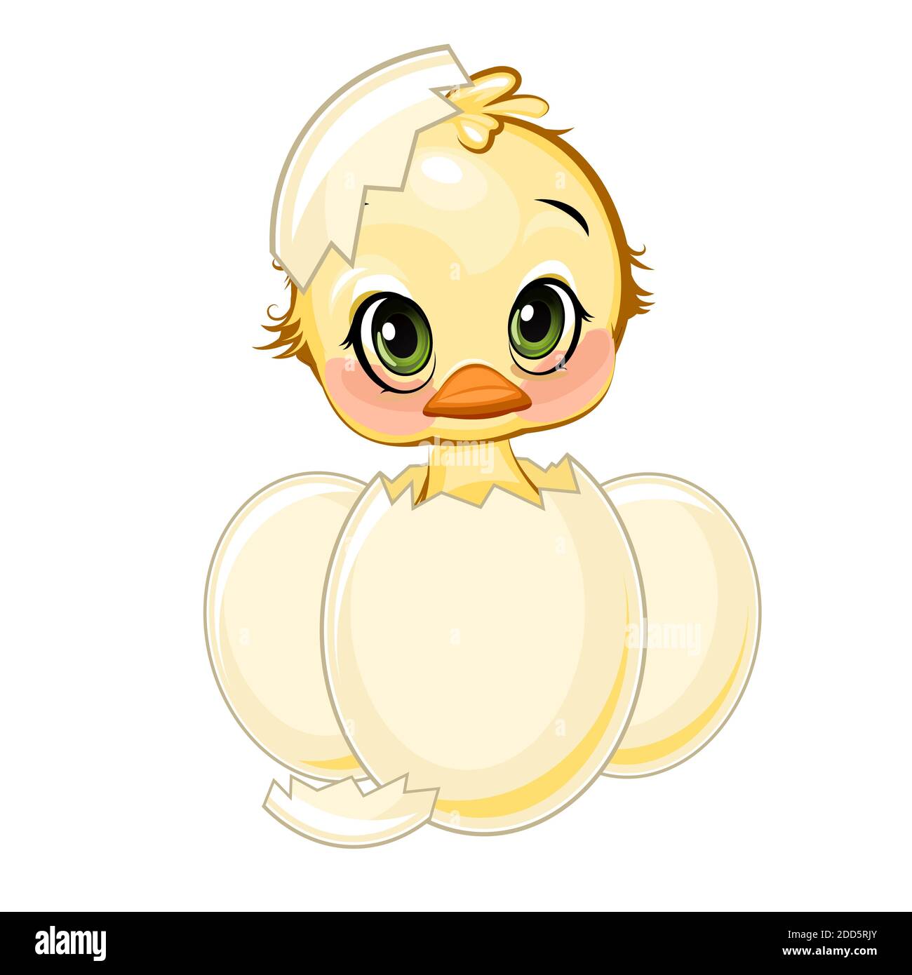 Cartoon Baby Duck Hatching