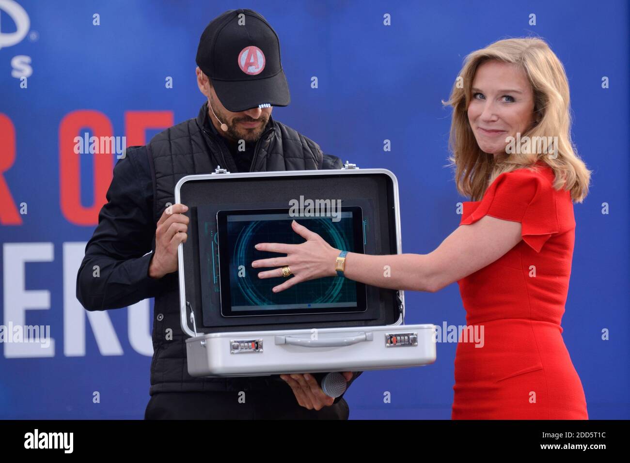Catherine Powell attending the 'Marvel Summer of Super Heroes' opening ...