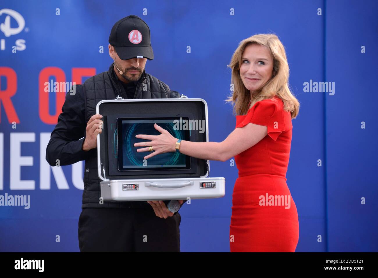 Catherine Powell attending the 'Marvel Summer of Super Heroes' opening ...