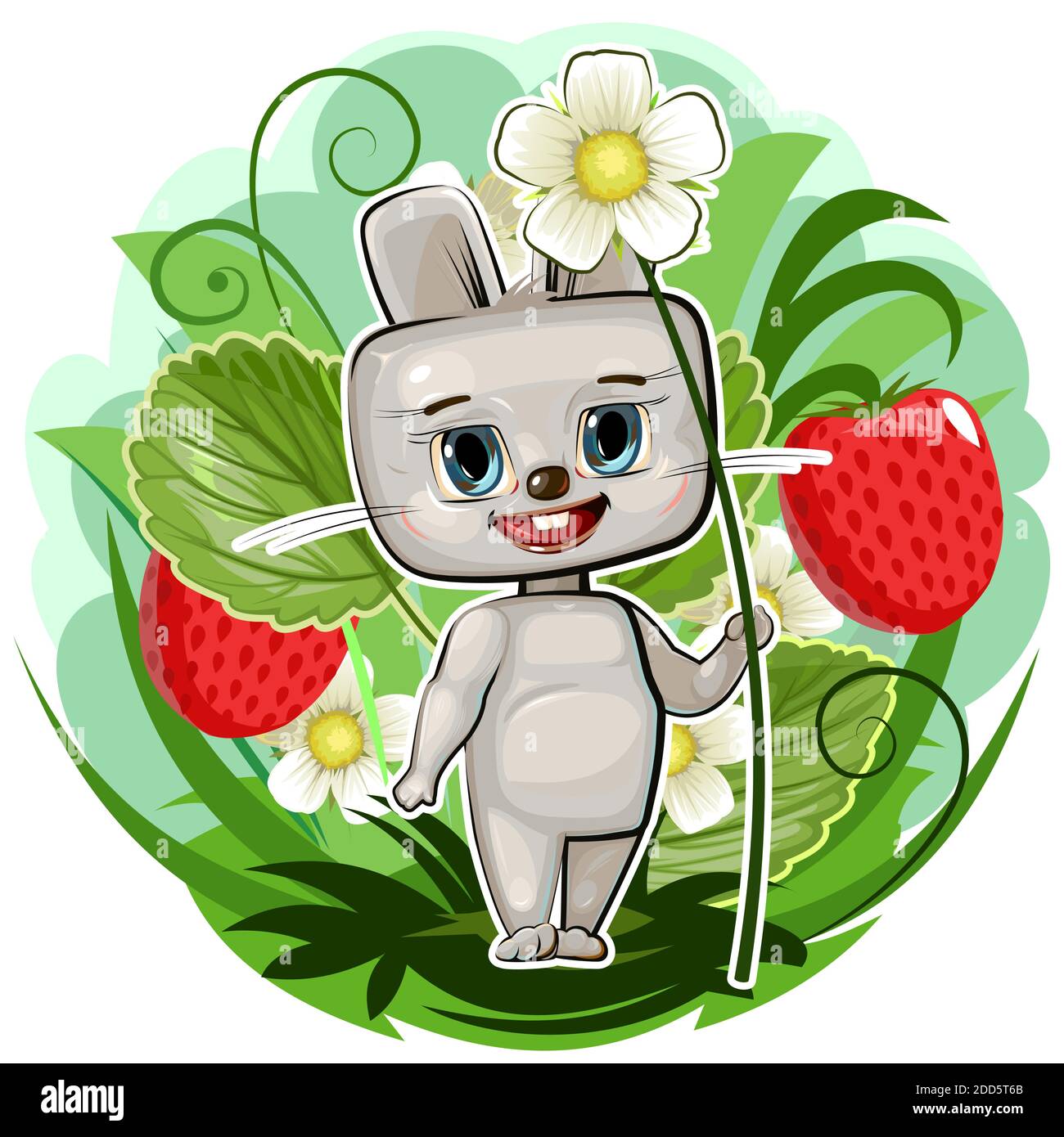 Smiling baby animal good Stock Vector Images - Alamy