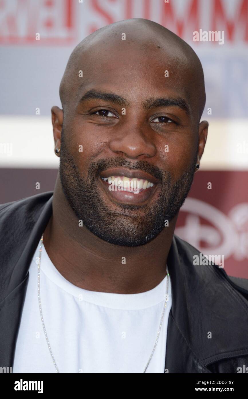 Teddy Riner attending the 'Marvel Summer of Super Heroes' opening ...