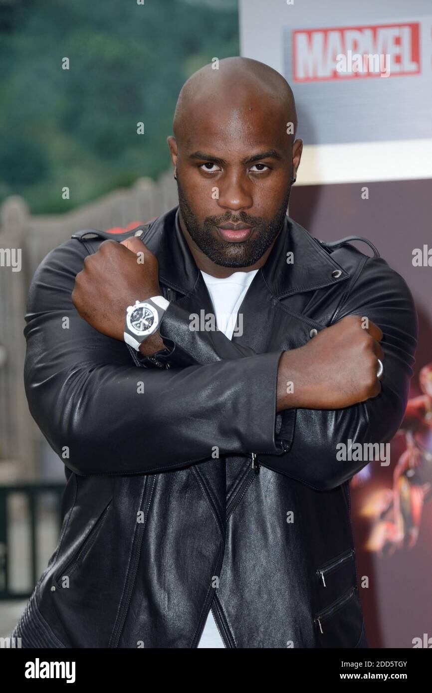 Teddy Riner attending the 'Marvel Summer of Super Heroes' opening ...