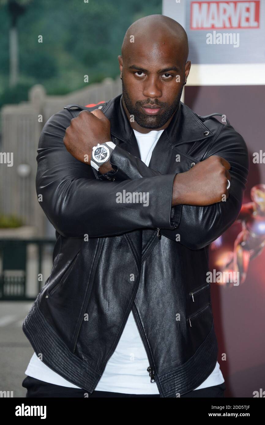 Teddy Riner attending the 'Marvel Summer of Super Heroes' opening ...