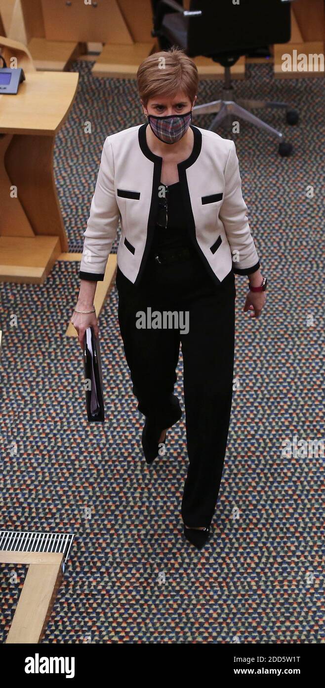 MSP First Minister Nicola Sturgeon after addressing MSPs on updates to ... MSP First Minister Nicola Sturgeon after addressing MSPs on updates to ...