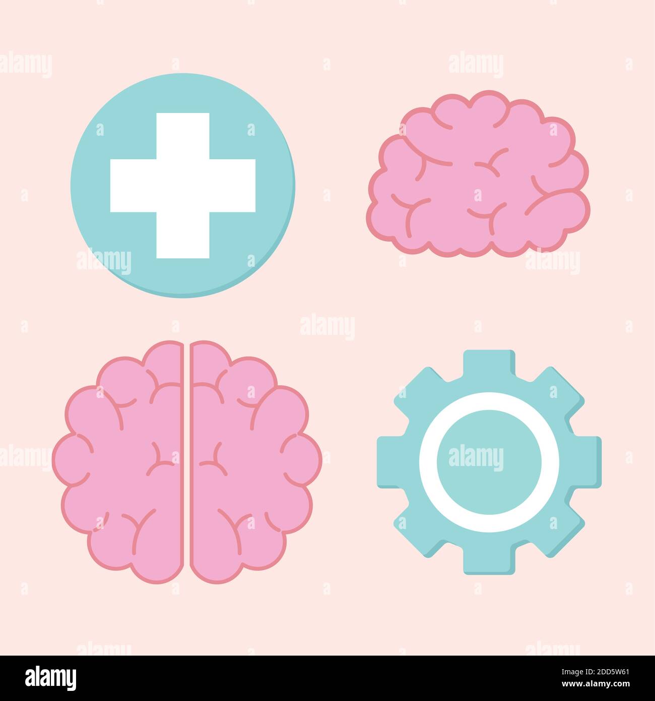 mental health symbol set vector design Stock Vector Image & Art - Alamy