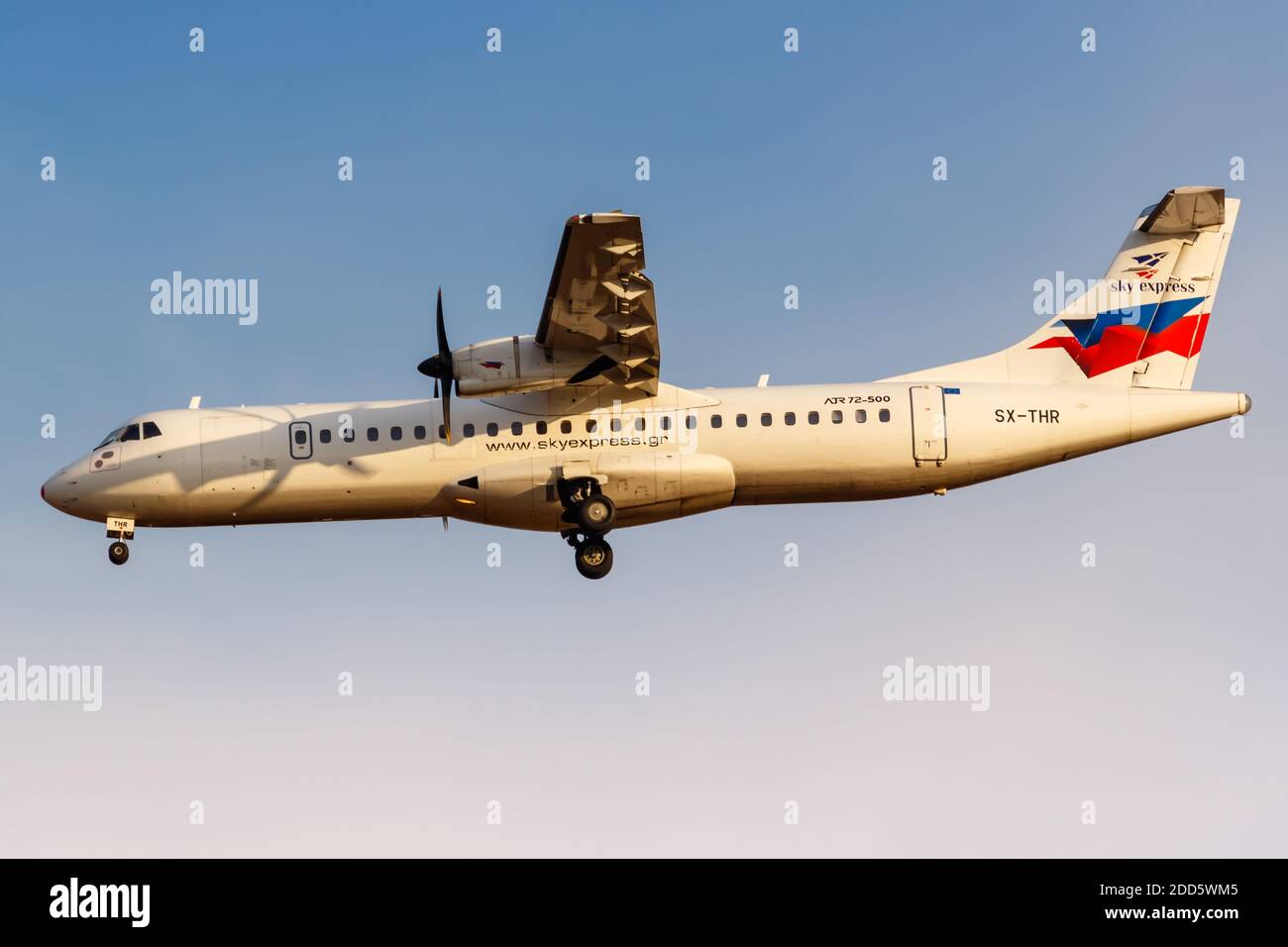 Athens, Greece - September 22, 2020: Sky Express ATR 72-500 airplane ...