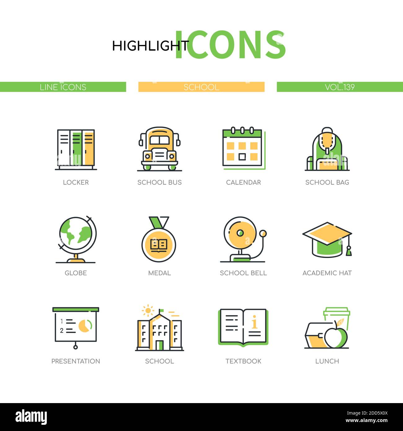 School building design bus Cut Out Stock Images & Pictures - Alamy