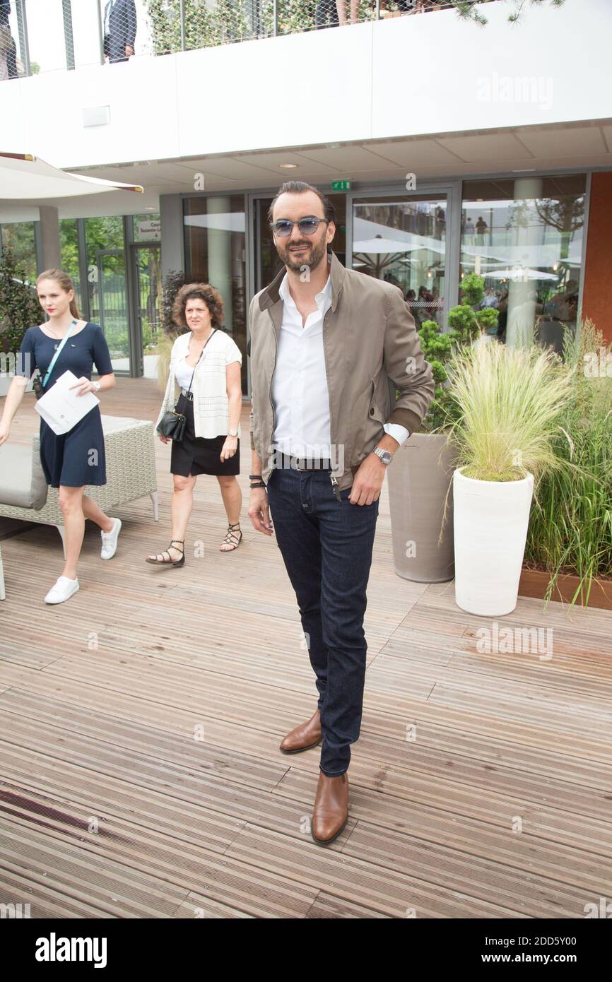 Cyril Lignac in Village during French Tennis Open at Roland-Garros ...