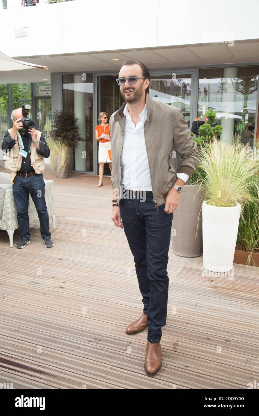 Cyril Lignac in Village during French Tennis Open at Roland-Garros ...