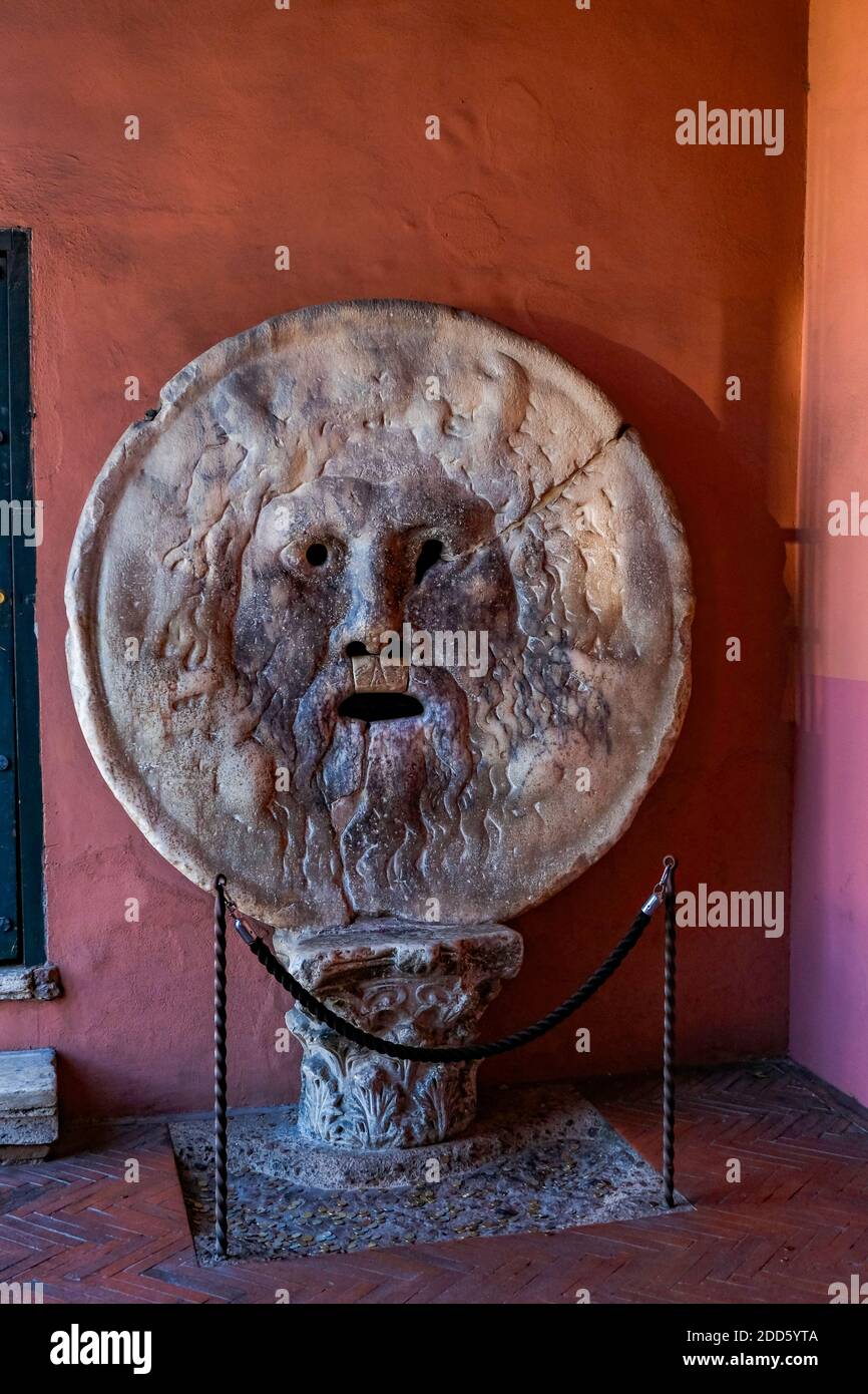 Stone face roman truth mouth hi-res stock photography and images - Alamy
