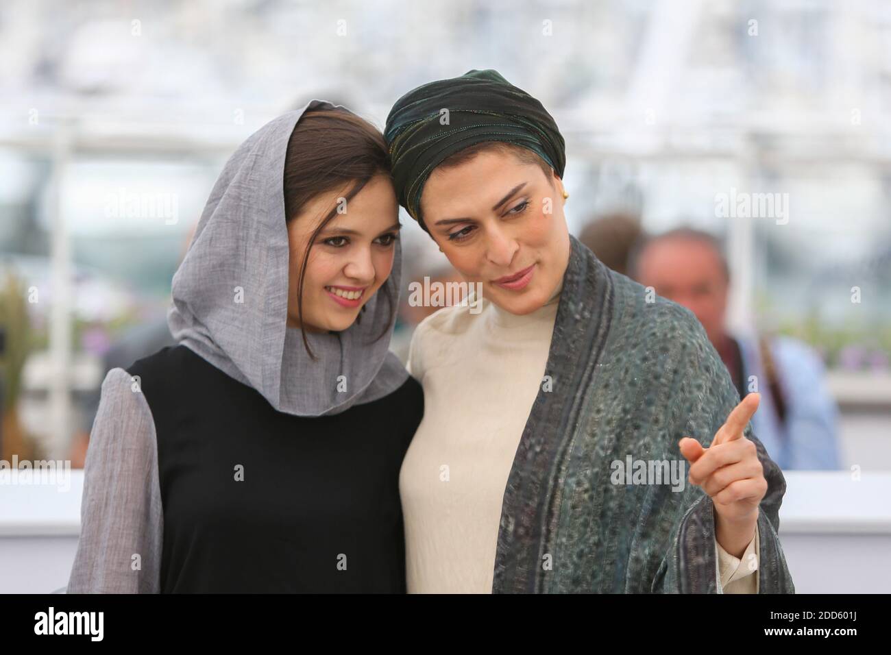 Actresses Marzieh Rezaei and Behnaz Jafari attend the photocall for '3 Faces (Se Rokh)' during ...