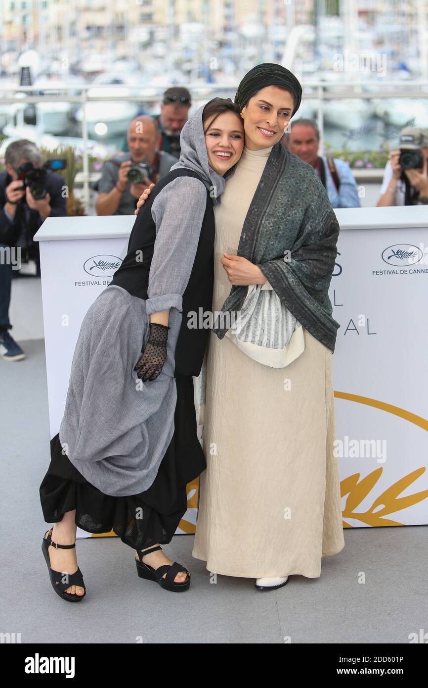 Actresses Marzieh Rezaei and Behnaz Jafari attend the photocall for '3 ...