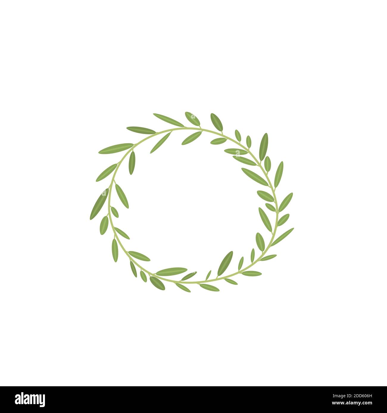 Vector wreath olive tree Stock Vector Images - Alamy