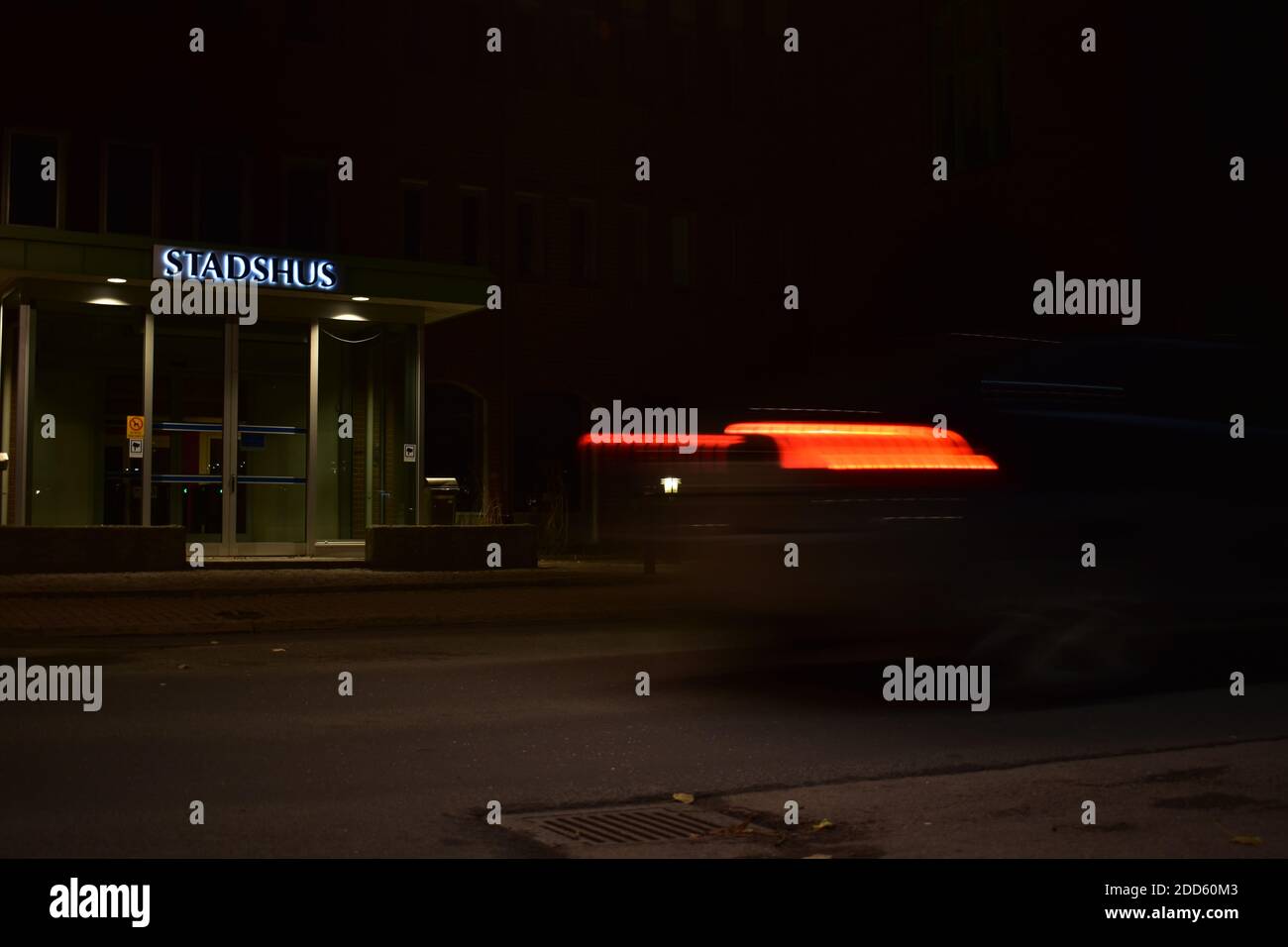 Cars in the night with an open shutter Stock Photo - Alamy