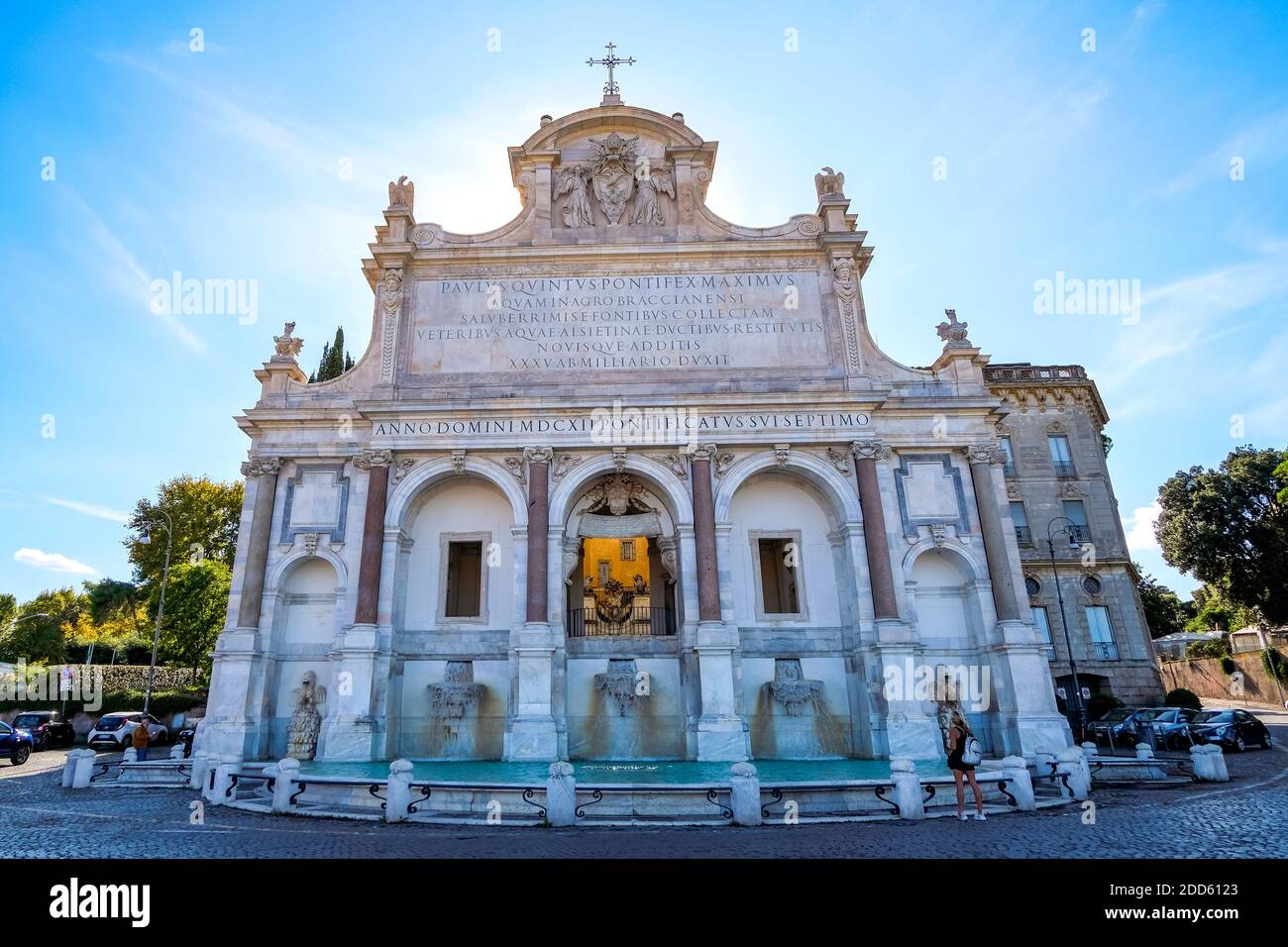 Fontana dell'Acqua Paola - monumental fountain located on the Janiculum ...