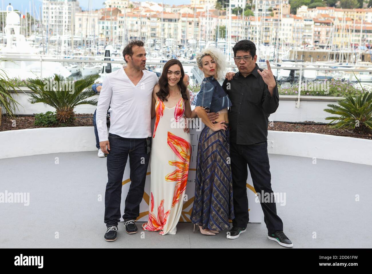Actor Stephane Rideau, actresses Tania Casciani and Romina Iniesta and ...