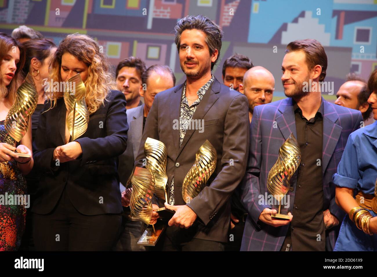 Meryem BenmâÂ€Â™Barek, Jean-Bernard Marlin and Felix Maritaud attending ...