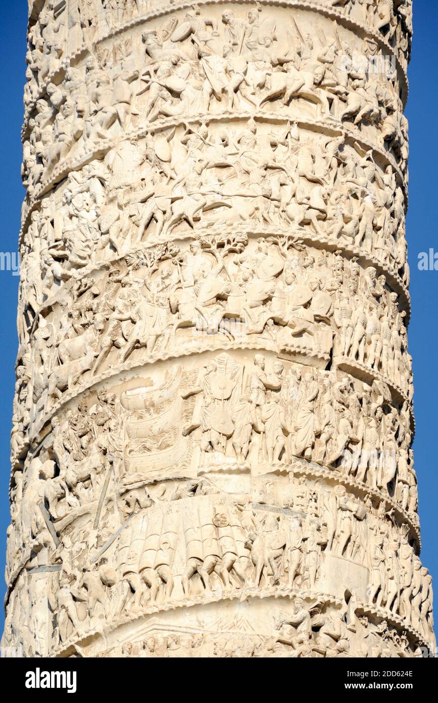 Italy, Rome, Marcus Aurelius column Stock Photo - Alamy