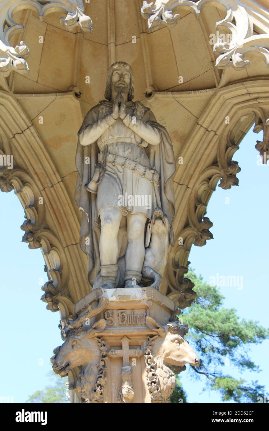 St Hubert Chapel - patron saint of hunters - Moravia Stock Photo - Alamy