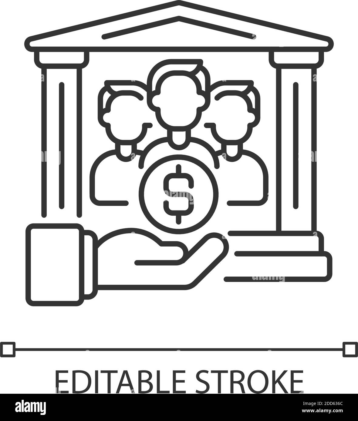 Institutional donor linear icon Stock Vector Image & Art - Alamy Institutional donor linear icon Stock Vector Image & Art - Alamy