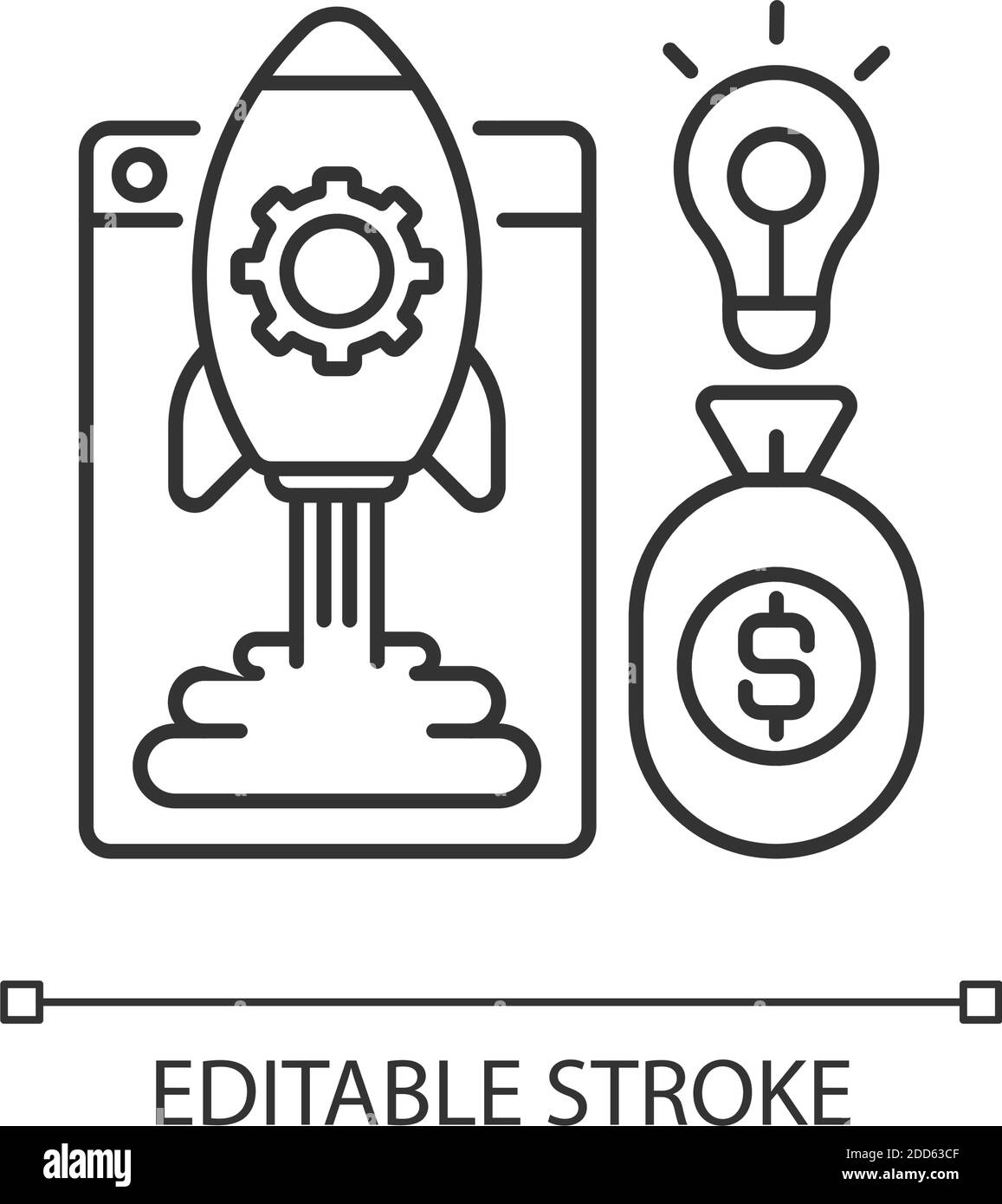 Microcredit linear icon Stock Vector Image & Art - Alamy