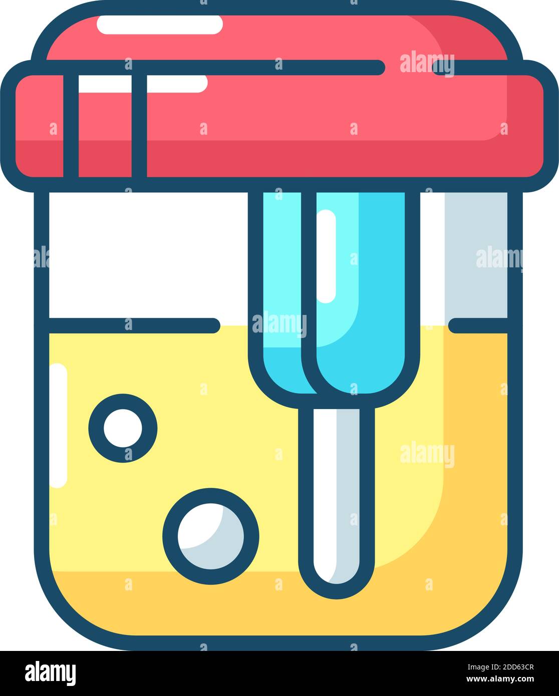 Urine Analysis Rgb Color Icon Stock Vector Image And Art Alamy 7579
