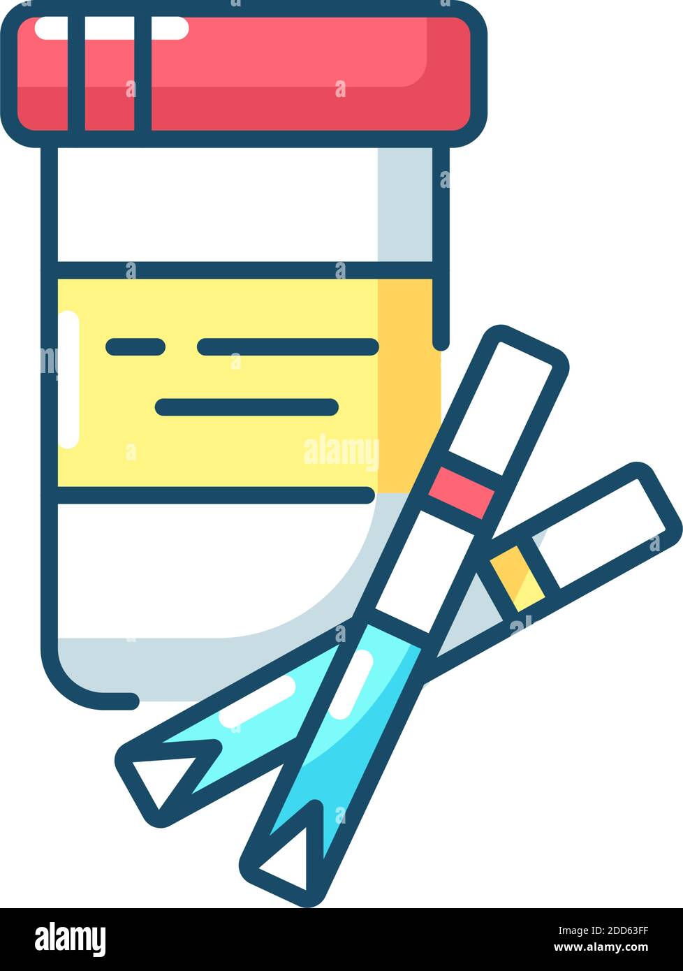 Diagnostic test strip Stock Vector Images - Alamy