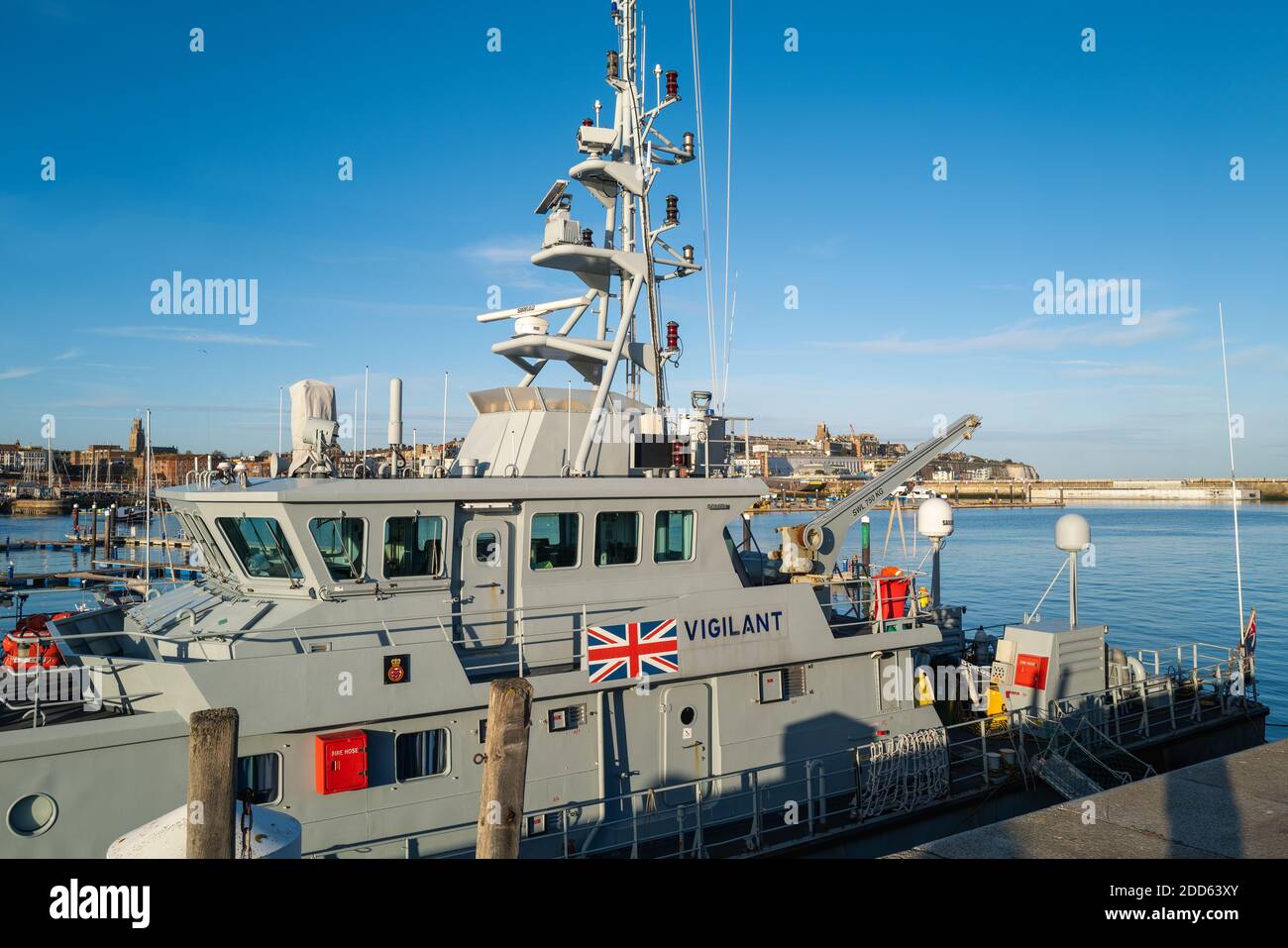 Ramsgate, UK - Nov 22 2020 A british border force control vessel called ...