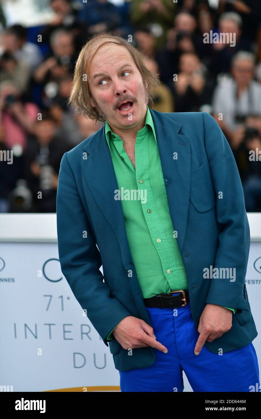 Philippe Katerine posing at the Le Grand Bain photocall held at the ...