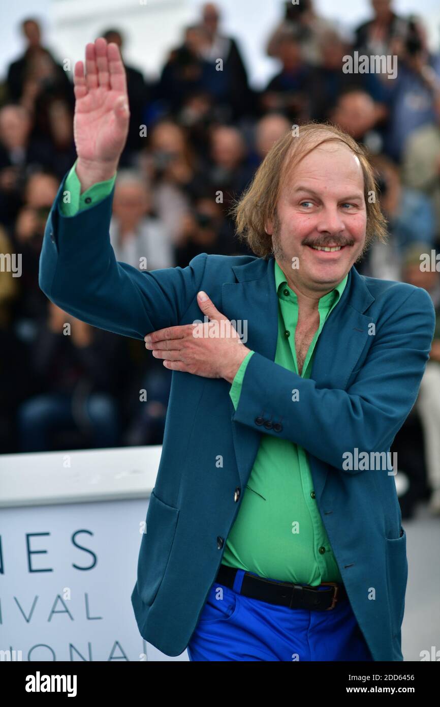 Philippe Katerine posing at the Le Grand Bain photocall held at the ...