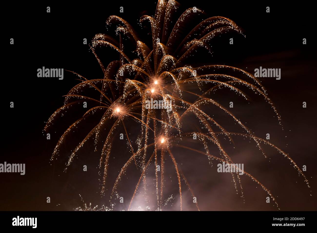 Fireworks burst in the sky Stock Photo - Alamy